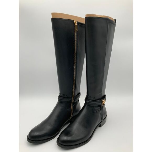 Michael Kors | Shoes | Michael Kors Womens Mindy Leather Boot Black 8 ...